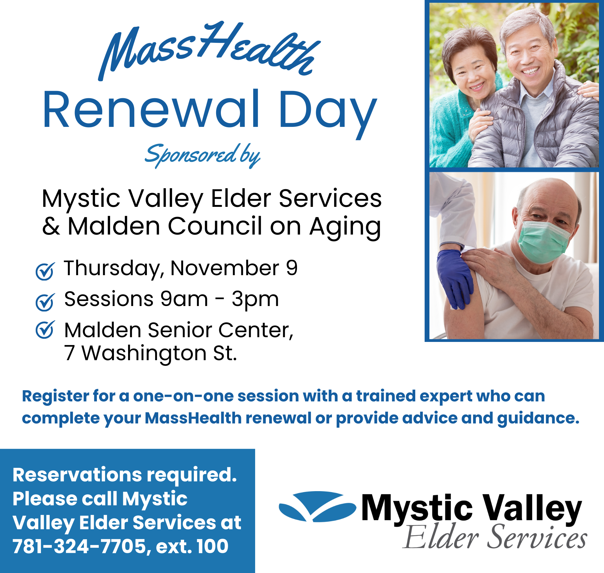 MVES, COA Invite MassHealth Members to Renewal Day - Mystic Valley ...